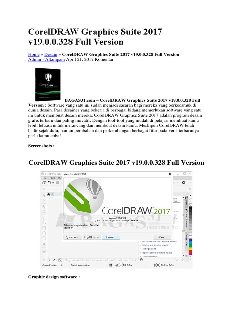 CorelDRAW Graphics Suite 2017 v19 | PDF