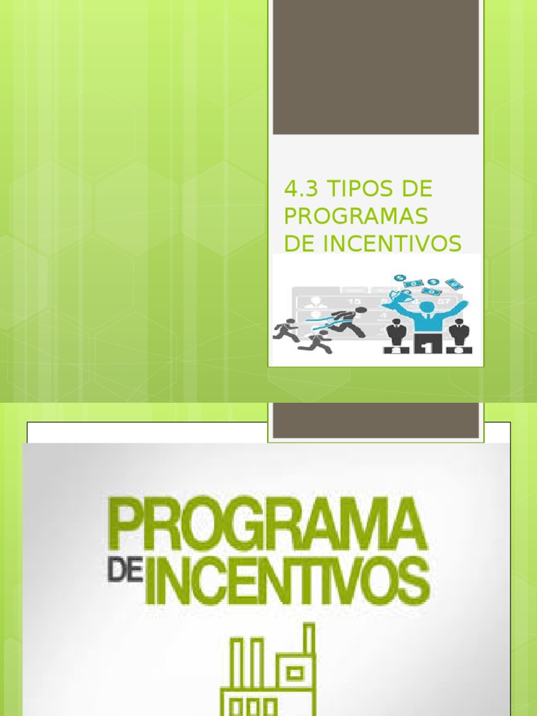 Tipos de Programas de Incentivos | PDF | Business | Economias