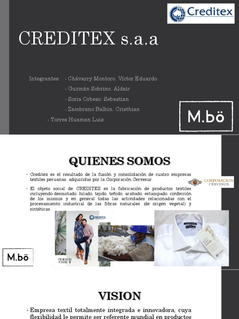 Creditex Mbo | PDF | Calidad (comercial) | Economias