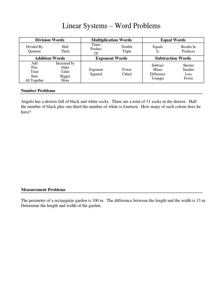11 - Word Problems - Number & Measurement | PDF | Angle | Subtraction