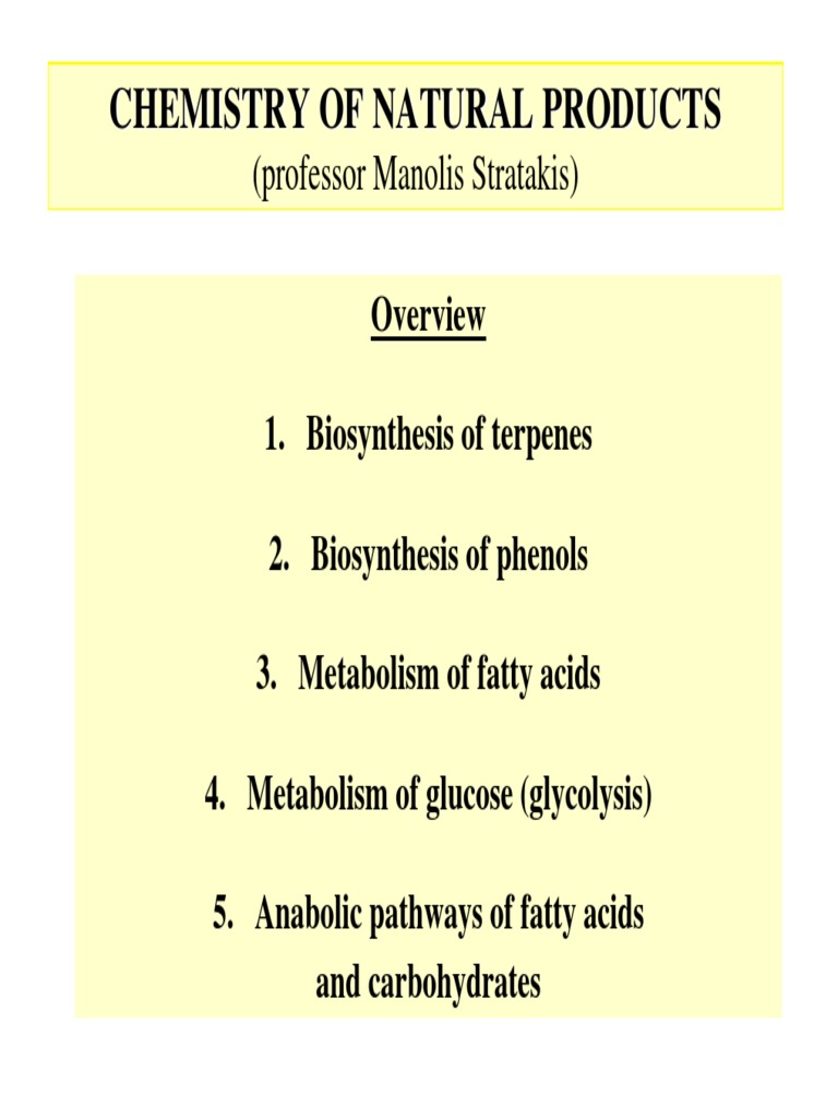 Chemistry of Natural Products | PDF | Molecular Biophysics | Cell Biology