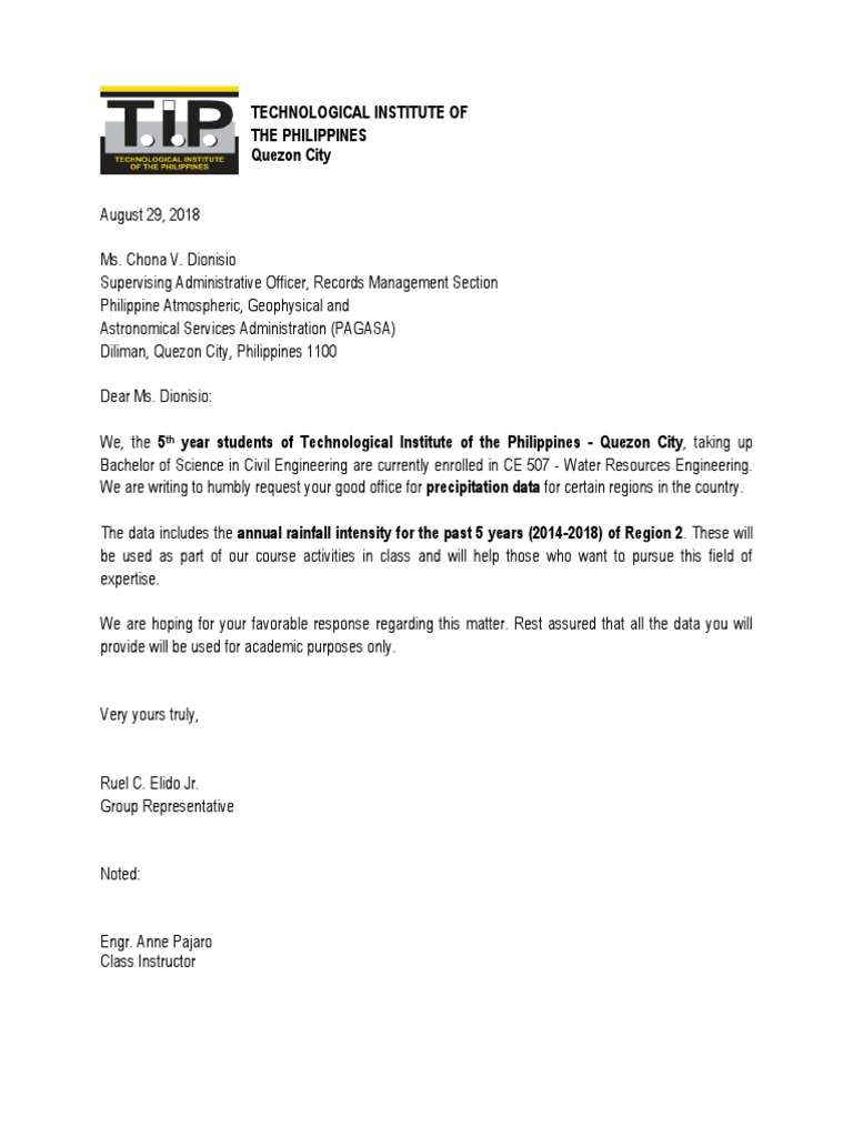 Pagasa Letter | PDF | Science And Technology | Science