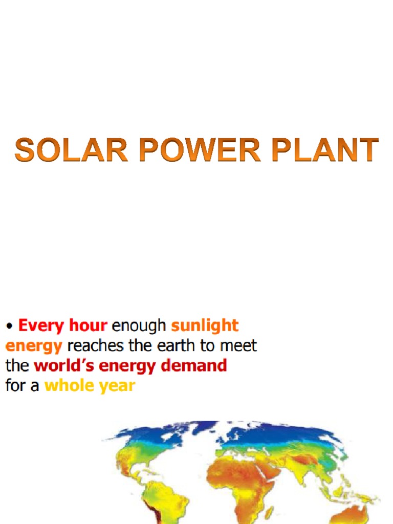 Solar Thermal Power Plant | PDF | Science & Mathematics | Technology ...