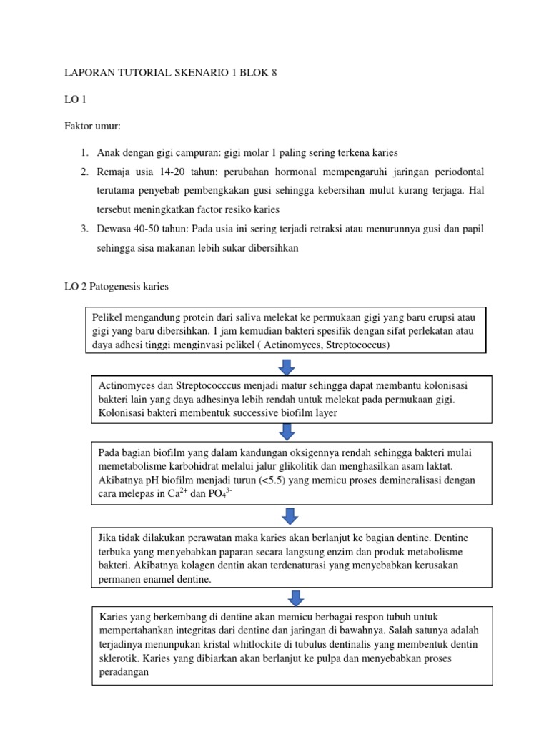 Laporan Tutorial Skenario 1 Blok 8 | PDF | Sains & Matematika