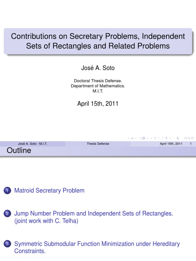 Analysis of Secretary and Independent Set Problems Through the Lens of ...