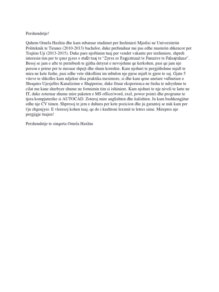 Leter Motivimi PDF | PDF