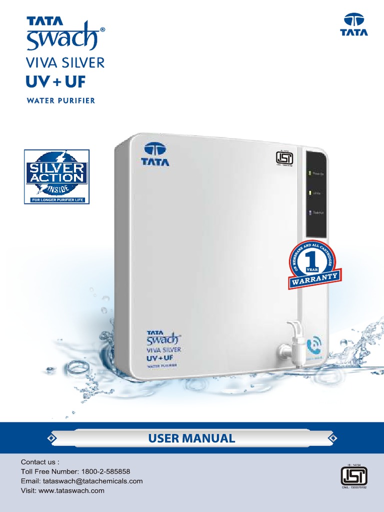Tata Swach Viva User Manual PDF | PDF