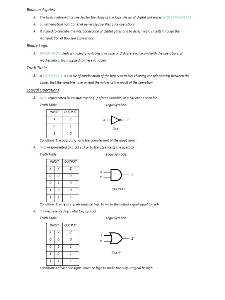 COE117 Notes 2 Lecture This Is Just A Sample | PDF | Logic Gate ...