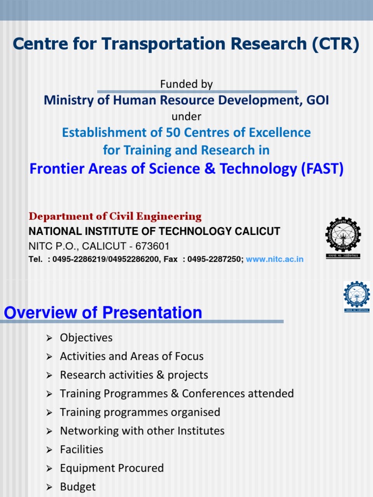 CTR | PDF | Transport | Engineering