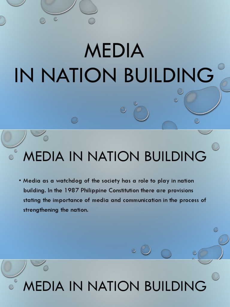 Media in Nation Building | PDF