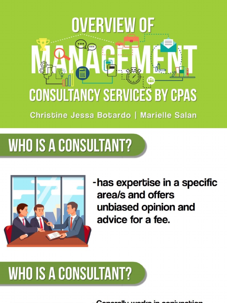 Overview of Management Advisory Services by CPAs (Cabrera) | PDF