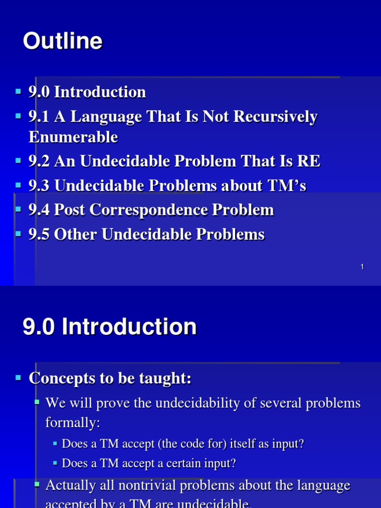 Exploring the Undecidability of Problems About Turing Machines | PDF | Recursion | Algorithms