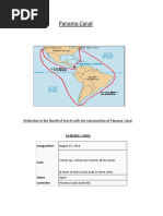 Geography of The Panama Canal Map Worksheet | PDF | Panama Canal ...