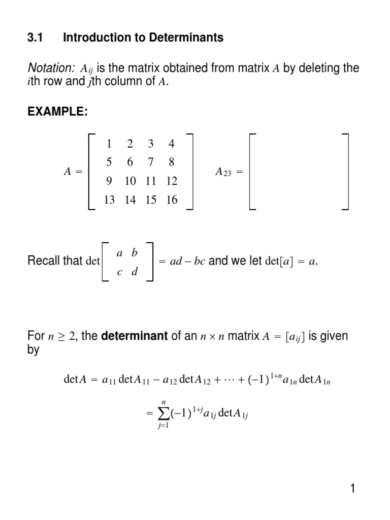 Ch02 (Linear Algebra) | PDF | Determinant | Operator Theory