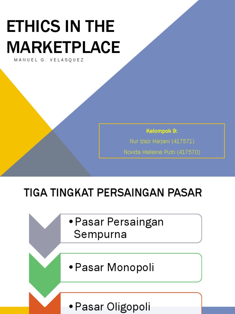 Ethics in The Marketplace | PDF