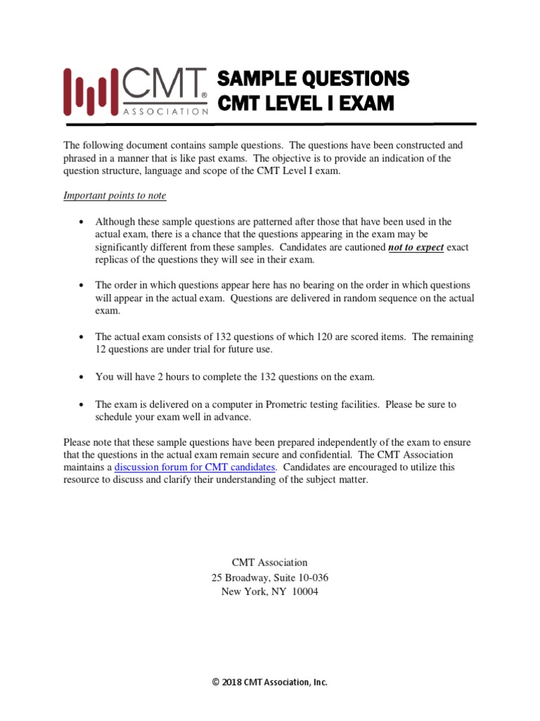 Cmt1 Sample 2018 | PDF | Bonds (Finance) | Market Trend