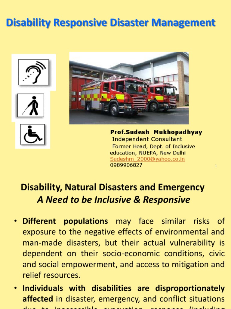 Disaster Management Presentation by Sudesh Mukhopadyay | Download Free ...