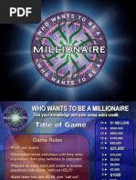 Editable Millionaire Question Template | PDF | Teaching Methods & Materials