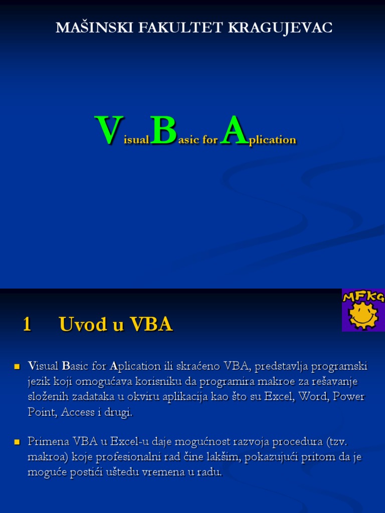 Programiranje VBA | PDF