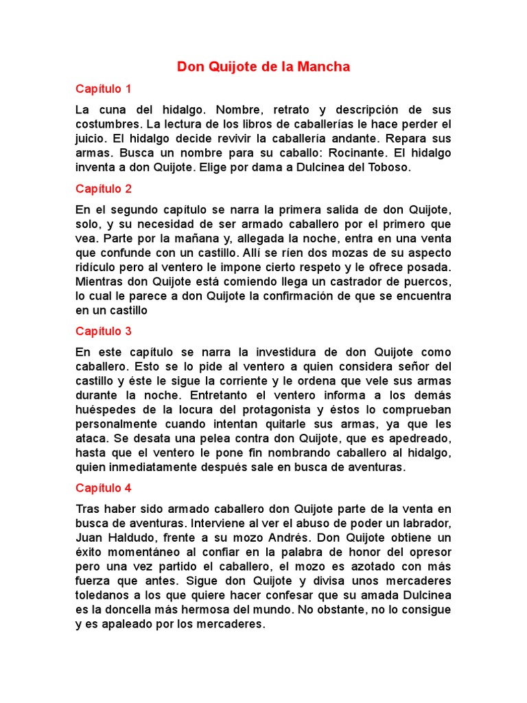 Don Quijote de La Mancha | PDF | Don Quijote | Miguel De Cervantes