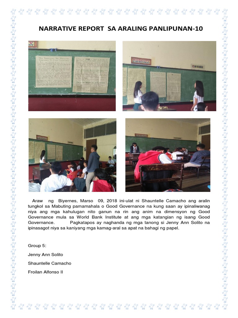 Narrative Report Sa Araling Panlipunan | PDF