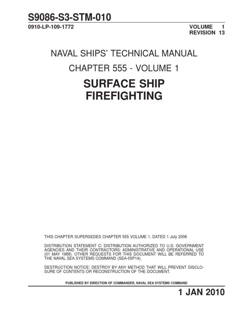 Surface Ship Firefighting: S9086-S3-STM-010 | PDF | Lithium Ion Battery ...