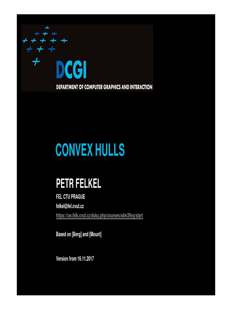 Convex Hulls Pdf Convex Set Time Complexity 