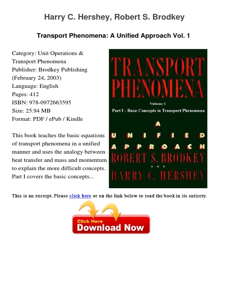 Transport Phenomena A Harry C 79355061 | PDF | Transport Phenomena ...