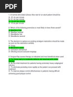 Part 1 ORE Sample Questions v2 | PDF | Dental Implant | Dentures