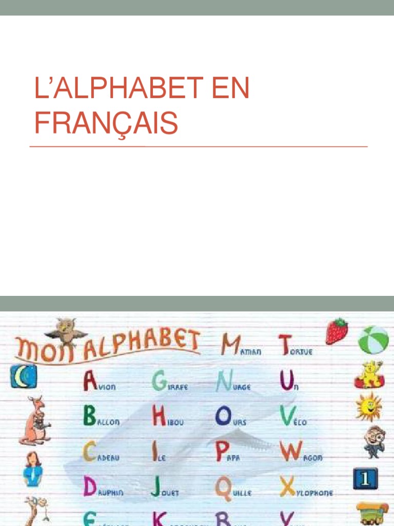 L'Alphabet en Français | PDF
