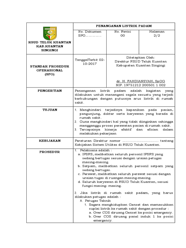 Sop Format Baru MFK | PDF