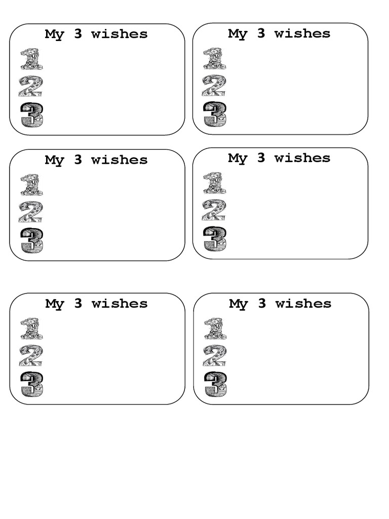 My Three Wishes Explained | PDF
