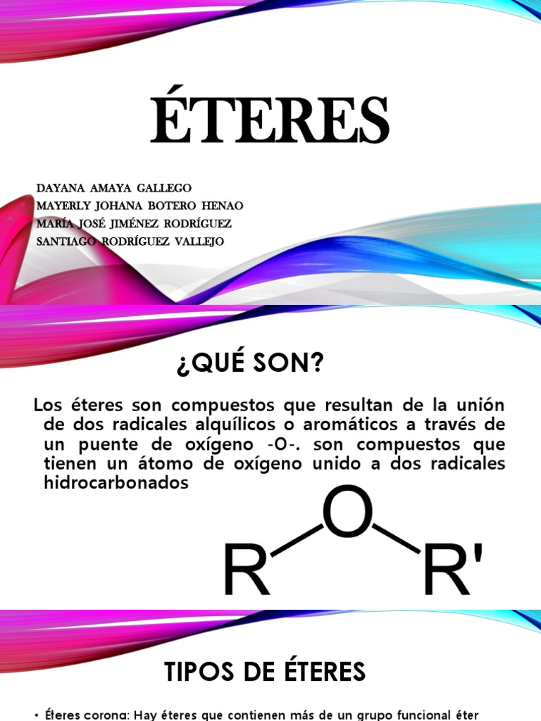 ÉTERES | Éter | Moléculas