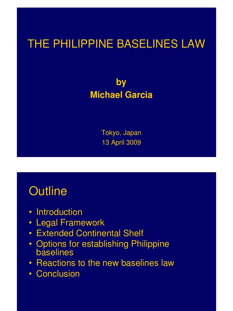 Philippine Baselines Law | PDF | Law