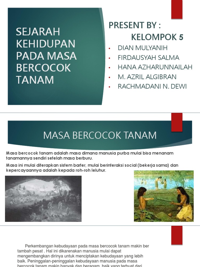 Sejarah Kehidupan Pada Masa Bercocok Tanam | PDF
