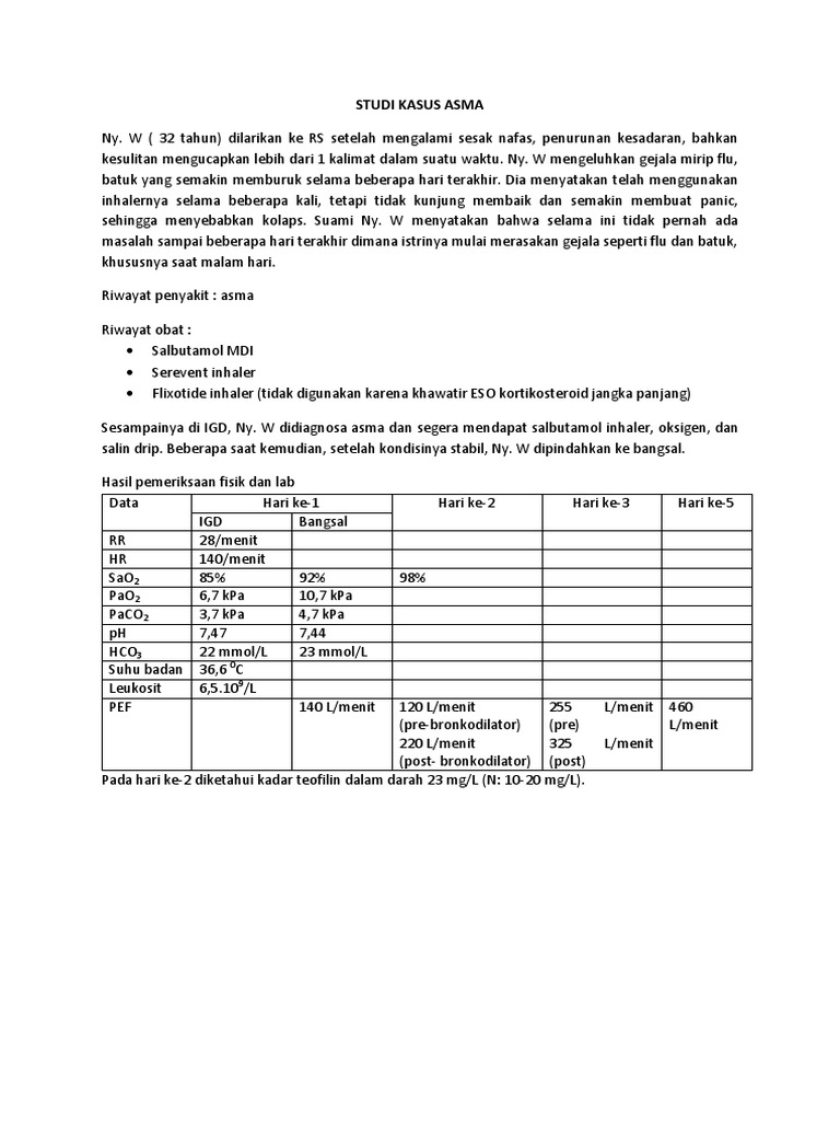 Studi Kasus Asma New | PDF