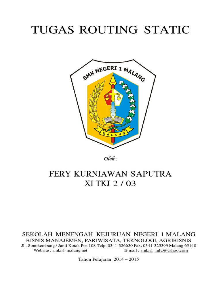 Tugas Routing Static | PDF