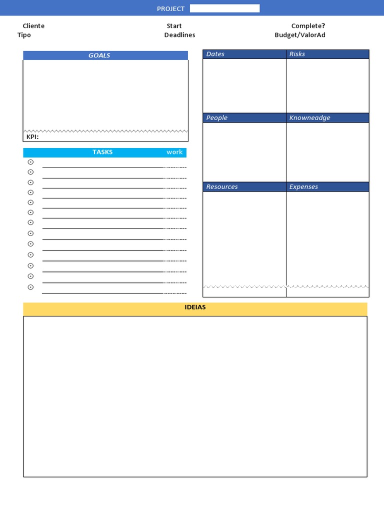 Project Template PDF | PDF | Business