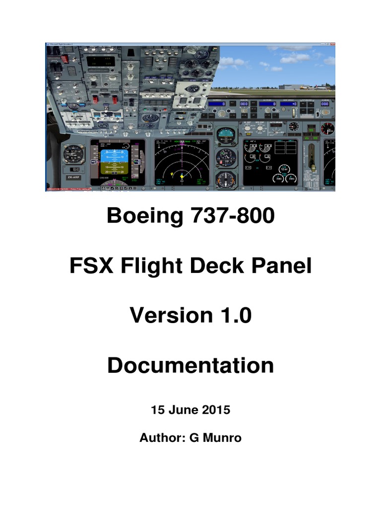 Boeing 737-800 NG Panel Installation and Documentation | PDF | Cockpit ...