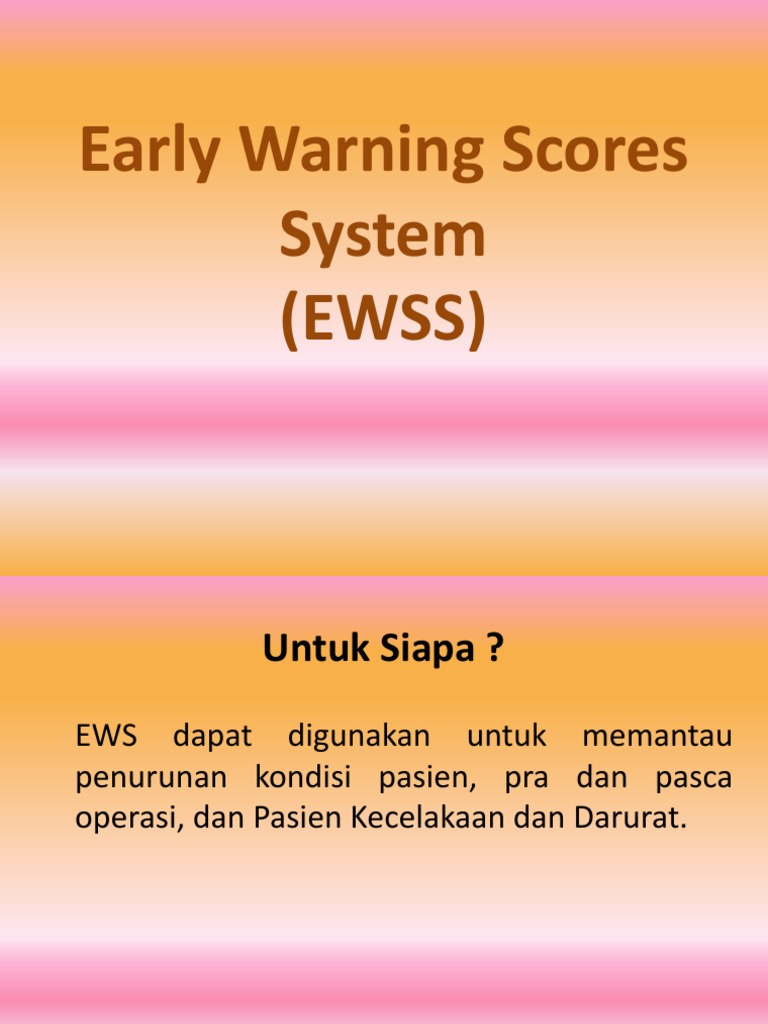 Early Warning Scores | PDF