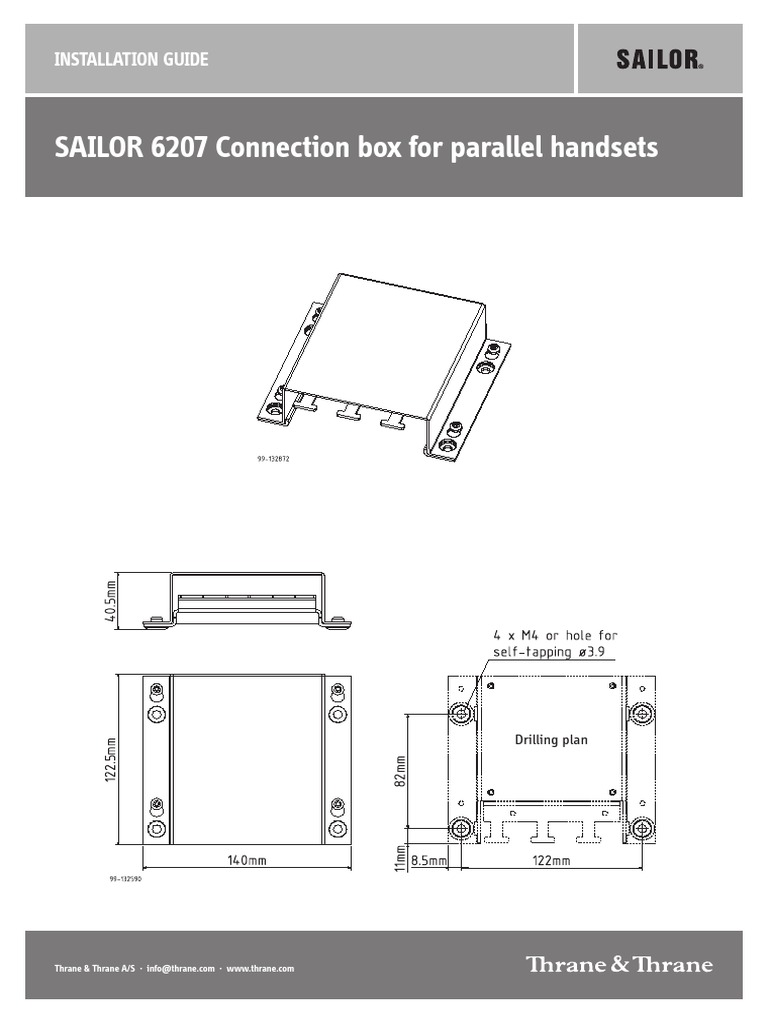 SAILOR 6207 Installation Guide | PDF | Electric Power | Electronics