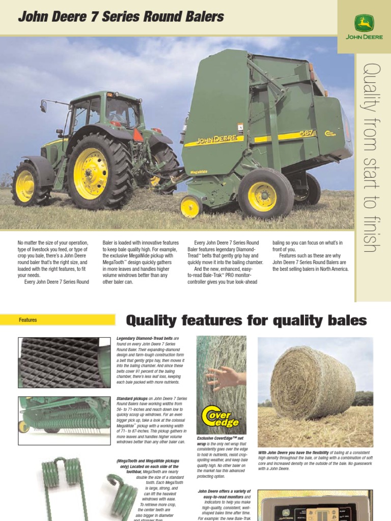 John Deere 7 Series Round Balers | PDF