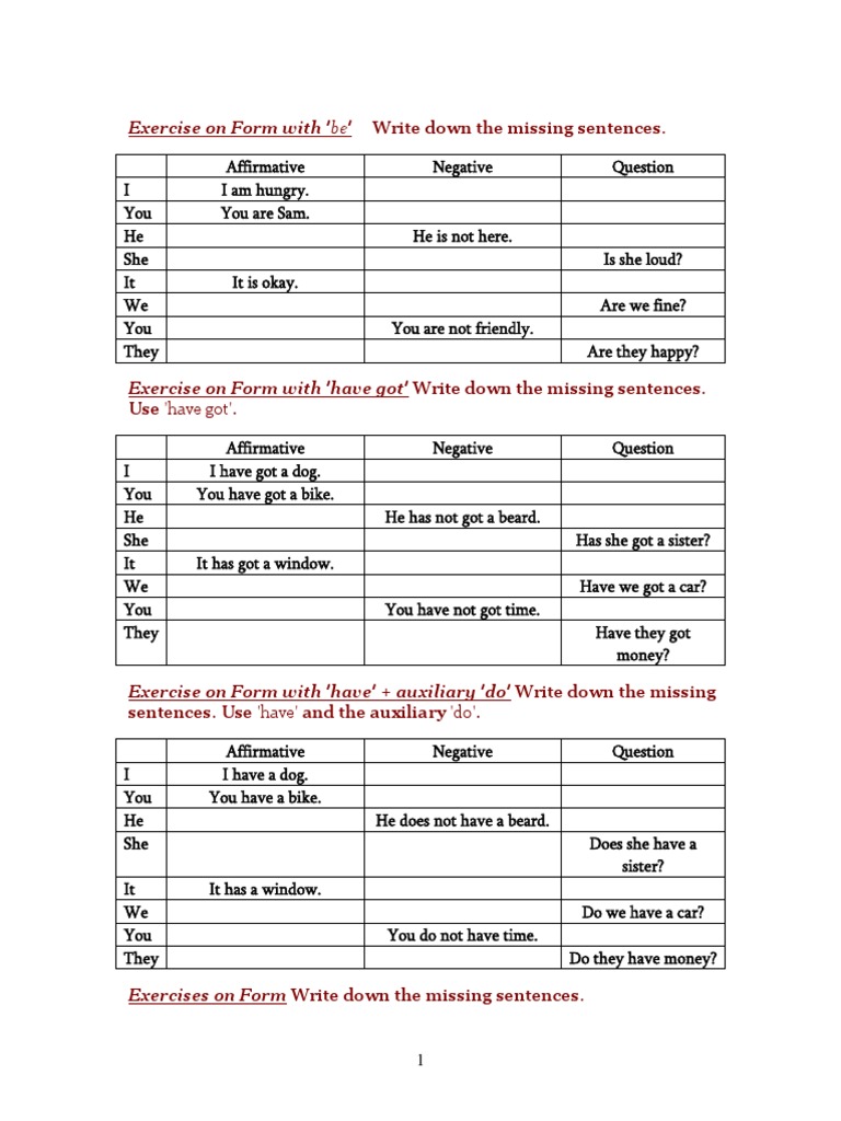Simple Present Tests Full | PDF