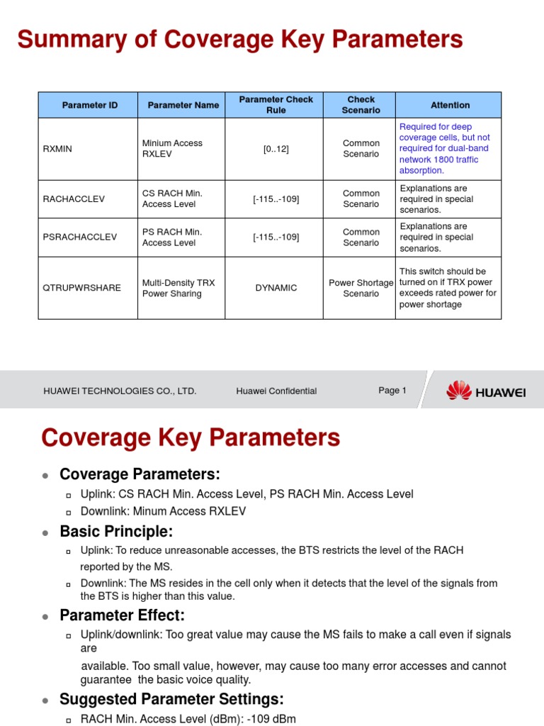 Summary Key Parameter | PDF | Network Congestion | Data Transmission