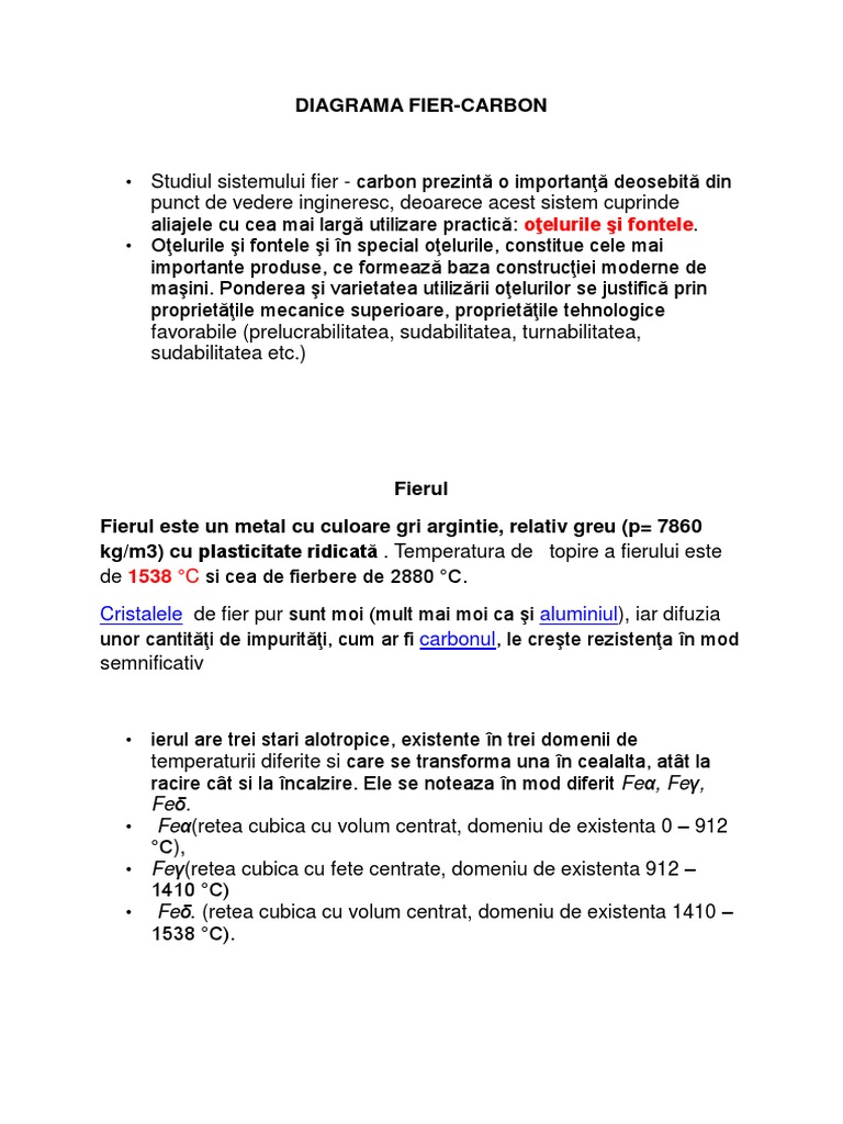 Diagrama Fier Carbon | PDF
