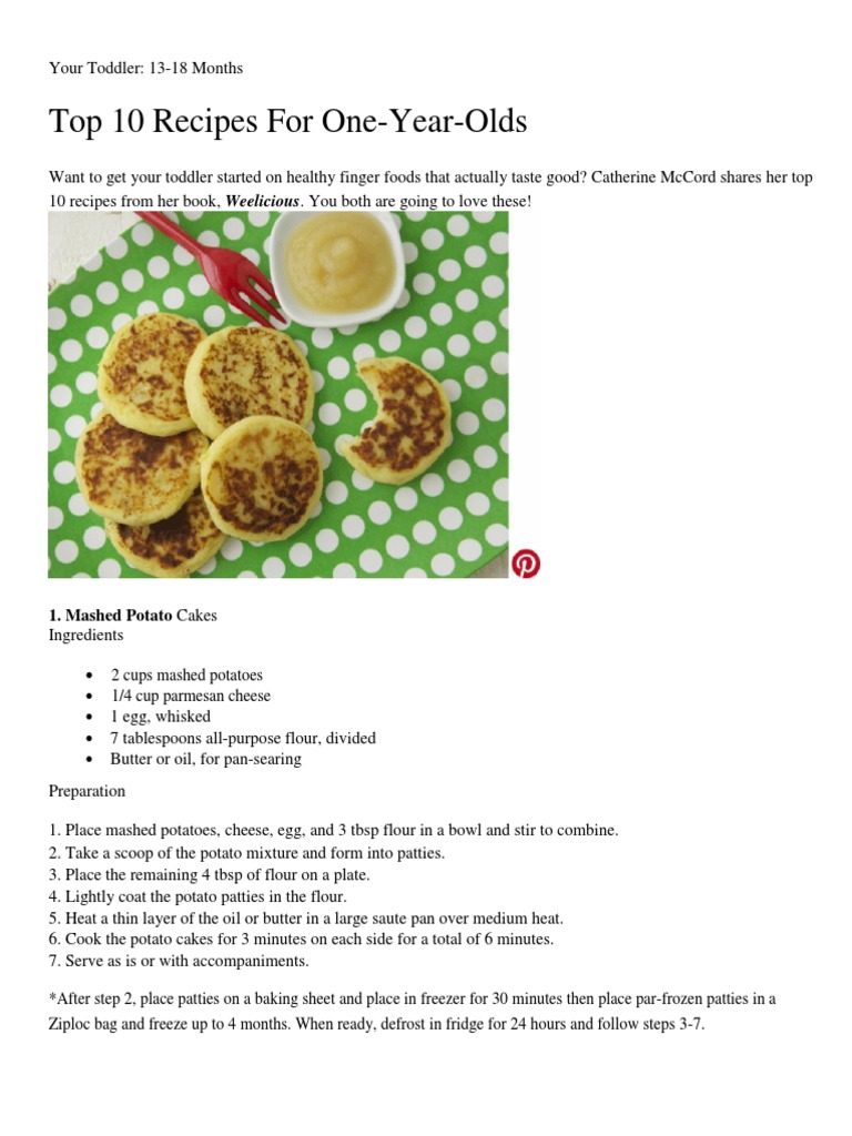Food Recipes For Kids. | PDF | Pancake | Baking