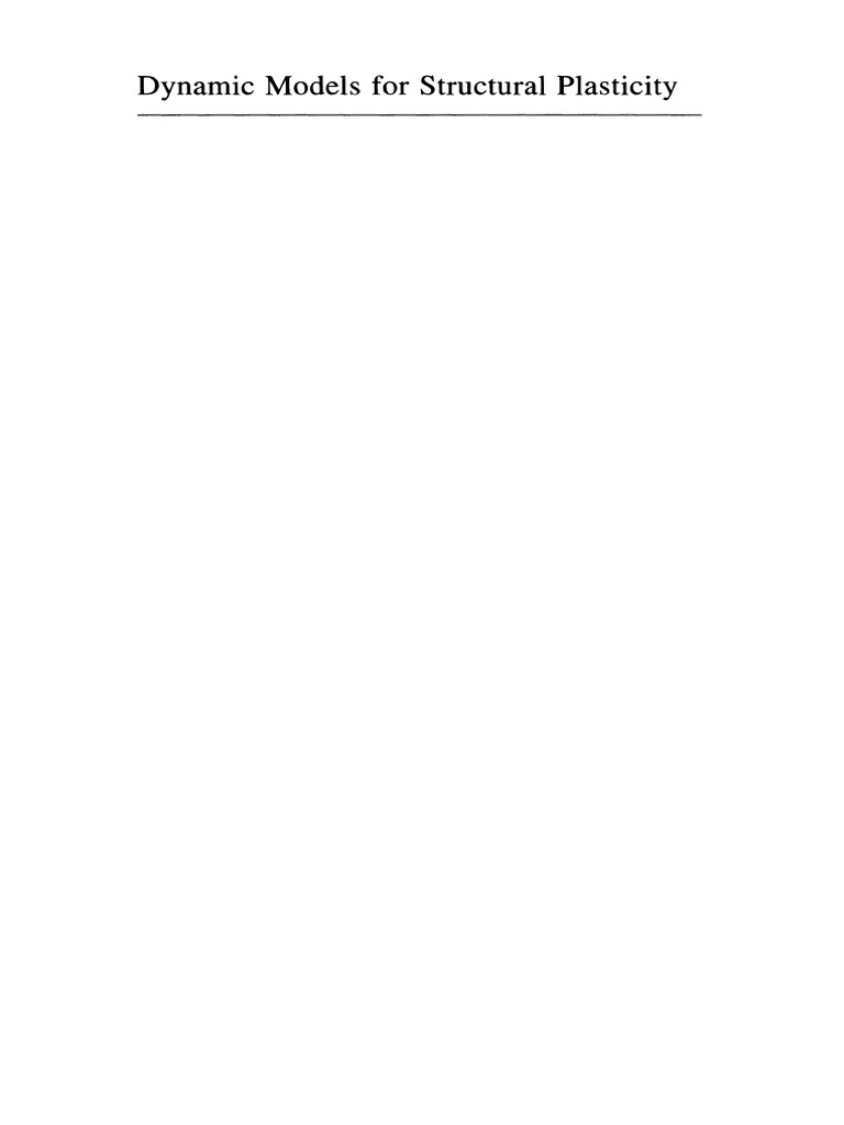 Dynamic Models For Structural Plasticity (1993) | PDF | Stress (Mechanics) | Bending