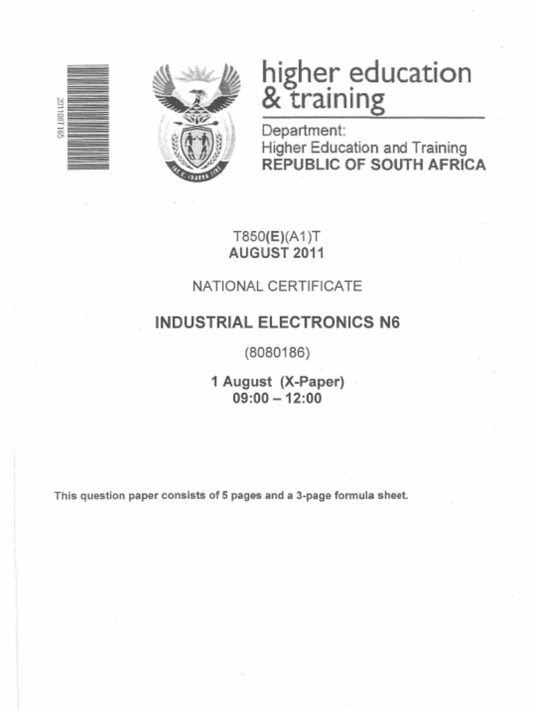 Industrial Electronics N6 | PDF