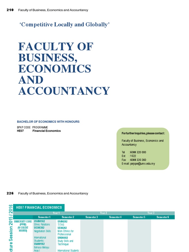 FPEP BI HE07 Financial Economics | PDF | Course Credit | Economics