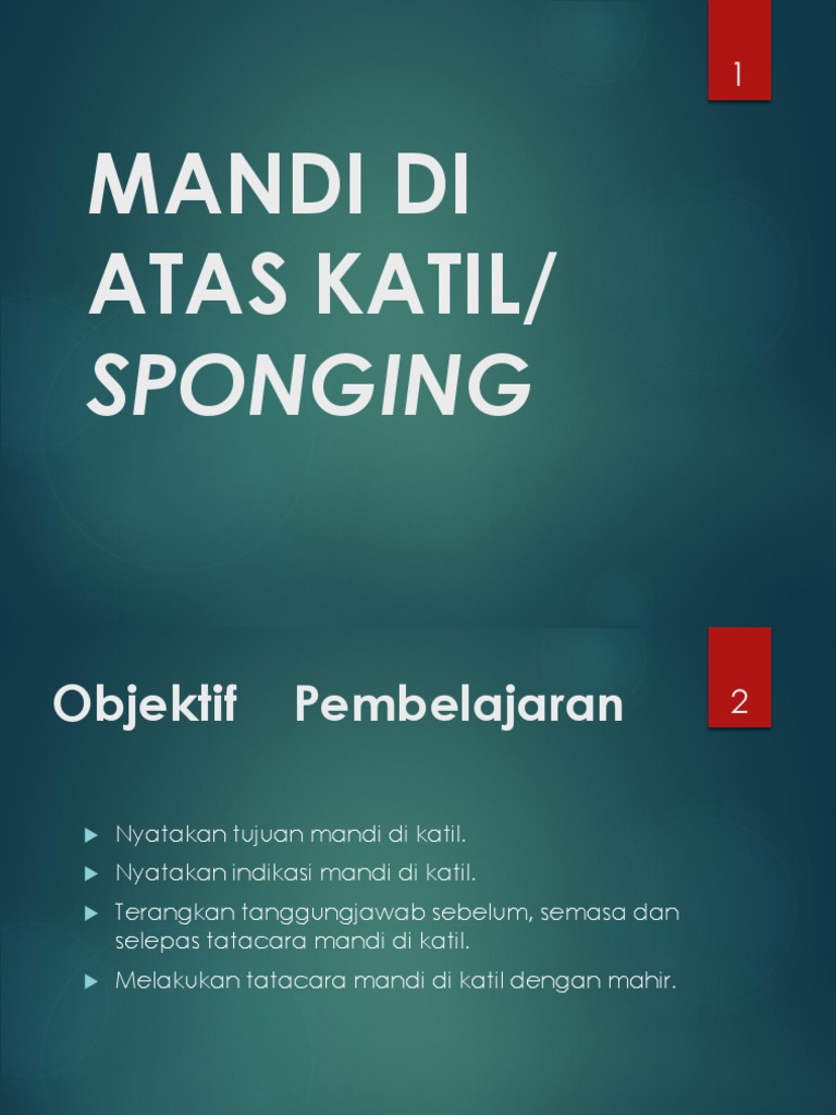 3.2 Mandi Di Atas Katil (2018) | PDF
